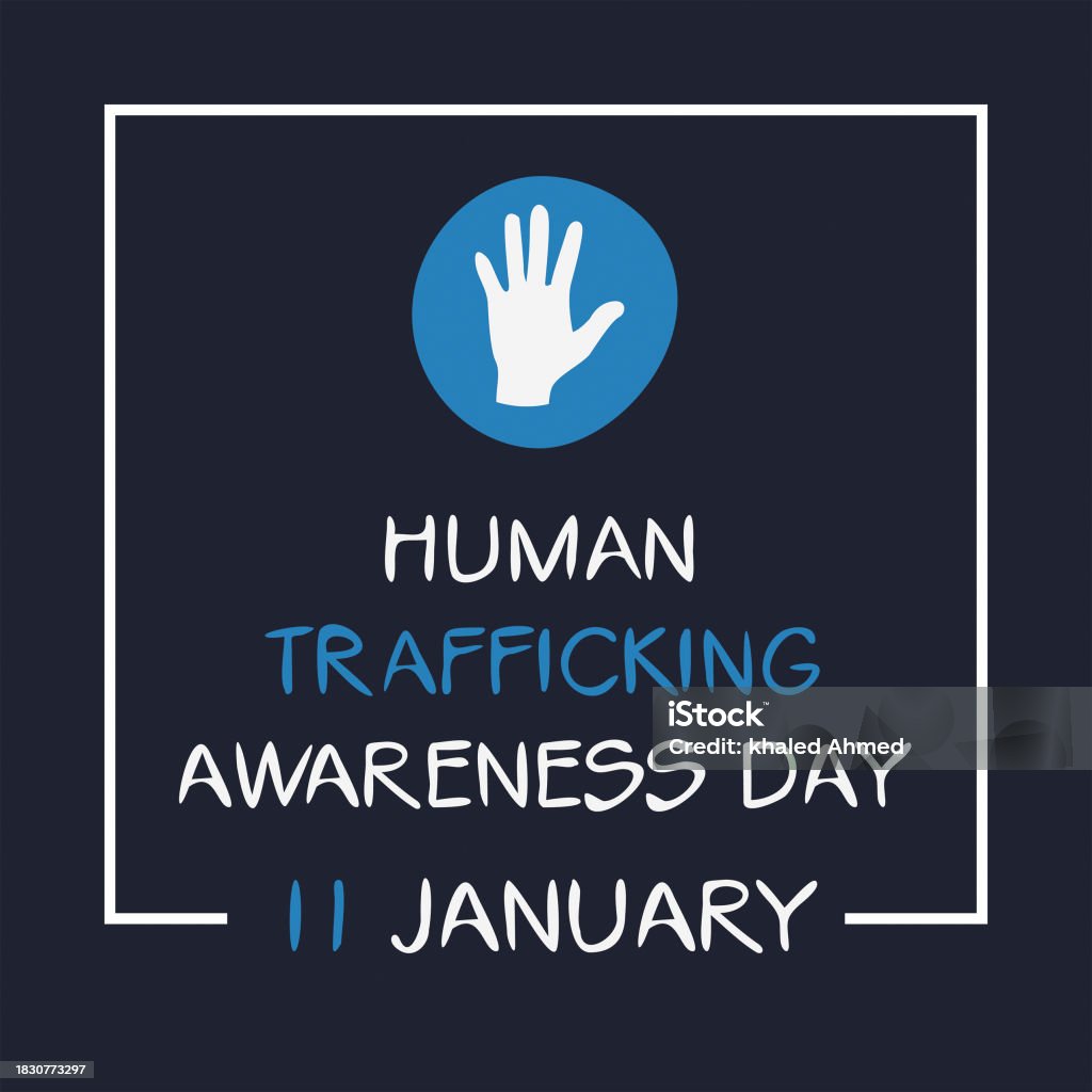 National Human Trafficking Awareness Day Stock Illustration Download