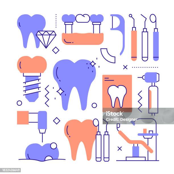 Desain Banner Terkait Dental Untuk Halaman Web Headline Brosur Laporan