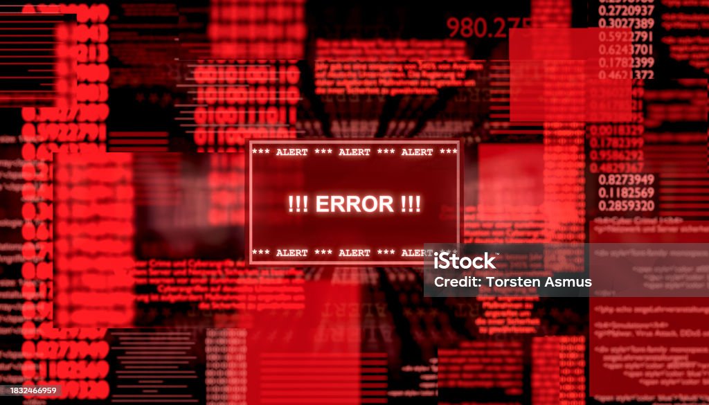 Error Message Stock Illustration Download Image Now Alertness Banner Sign Big Data Istock