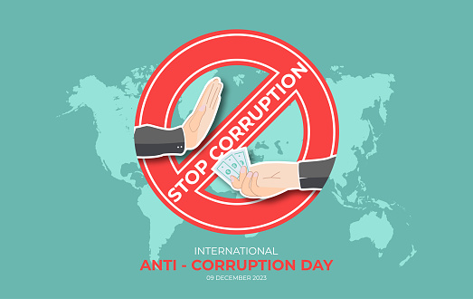 Ilustración De Día Internacional Contra La Corrupción 9 De Diciembre