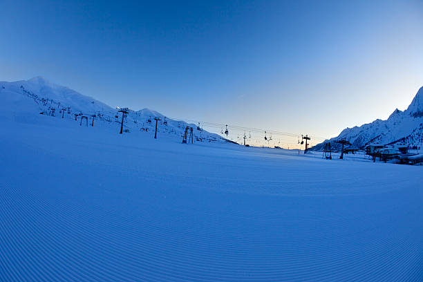 Empty Ski Slope In La Plagne Early In The Morning – Free Stock Photo