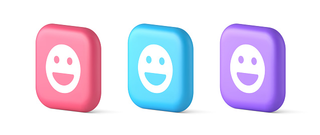 Smiley Émoticône Bande Dessinée Visage Emoji Bouton Rire Réseau Social