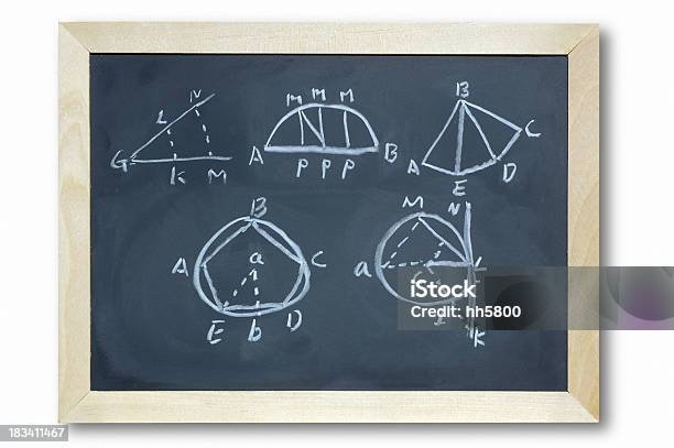 Blackboard 지오메트리 모양 디자인식 Formula 수학에 대한 스톡 사진 및 기타 이미지 수학 수학 기호 역경