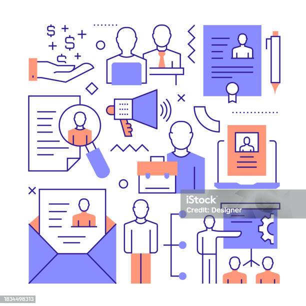 Recruitment Terkait Desain Banner Line Style Untuk Halaman Web Headline