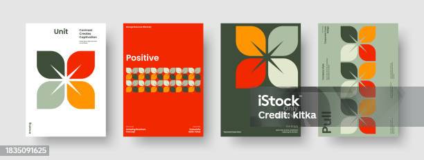 Desain Brosur Terisolasi Tata Letak Laporan Geometris Template Poster