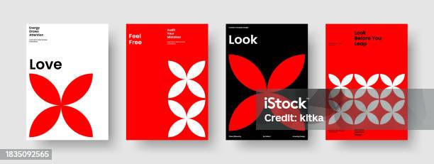 Template Brosur Abstrak Desain Sampul Buku Geometris Tata Letak