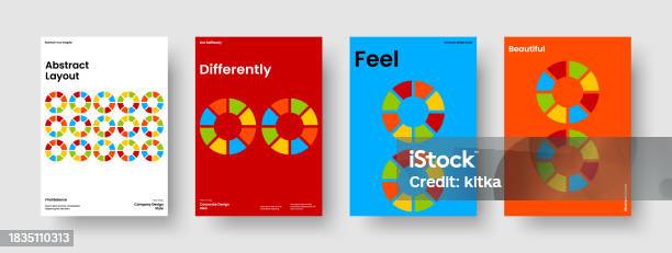 Template Sampul Buku Terisolasi Tata Letak Banner Abstrak Desain