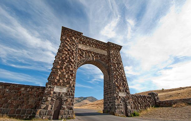 Free Stock Photo of Roosevelt Arch, Yellowstone National Park ...