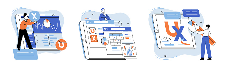 Application Testing Metaphor Vector Software Testing Sweep That Keeps Software Environment