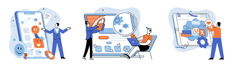 Application Testing Metaphor Vector Application Testing Checkpoint For Ensuring Userfriendly
