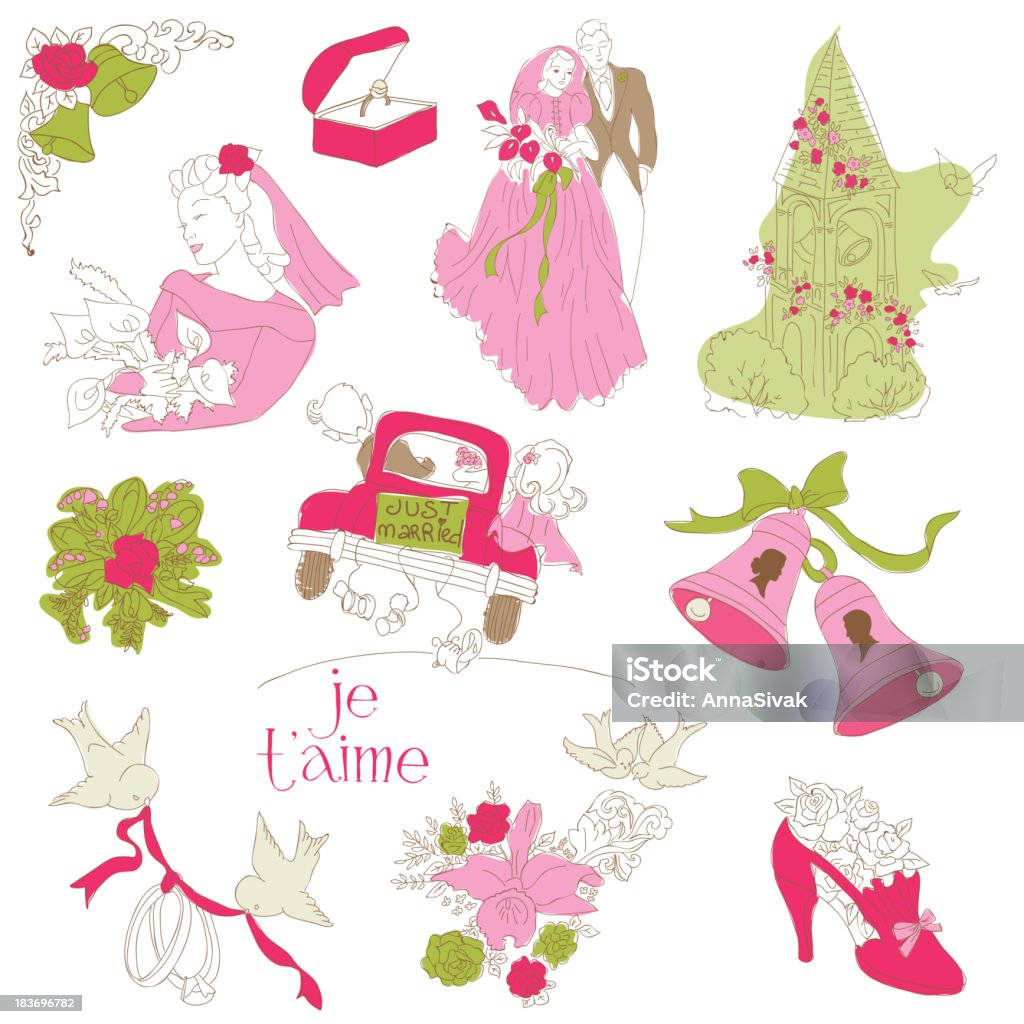 Vintage Wedding Design Elements Stock Illustration Download Image Now