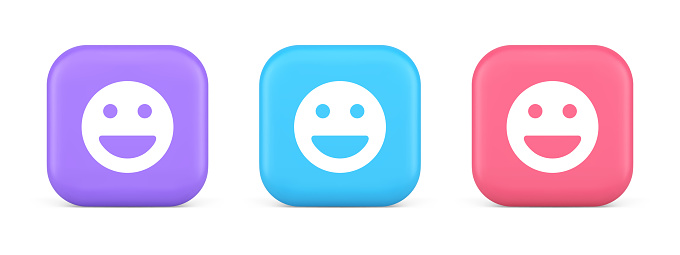 Smiley Émoticône Bande Dessinée Visage Emoji Bouton Rire Réseau Social