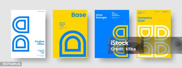 Tata Letak Presentasi Bisnis Modern Desain Flyer Terisolasi Template