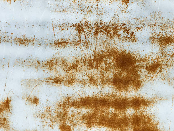 Free picture: Rusted surface of a metal sheet with wet stain