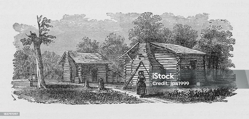 Ilustrasi Abad Ke19 Dari Pemukim Rumah Pertama Ilustrasi Stok - Unduh ... Ilustrasi Abad Ke19 Dari Pemukim Rumah Pertama Ilustrasi Stok - Unduh ...