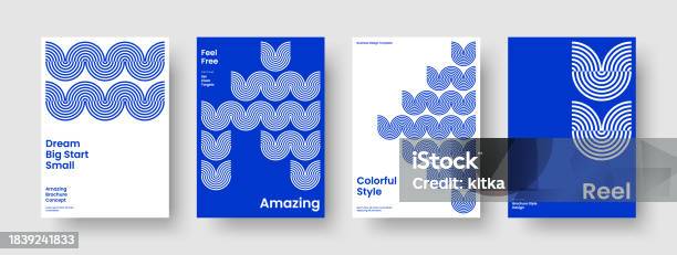 Desain Laporan Modern Tata Letak Poster Geometris Template Latar