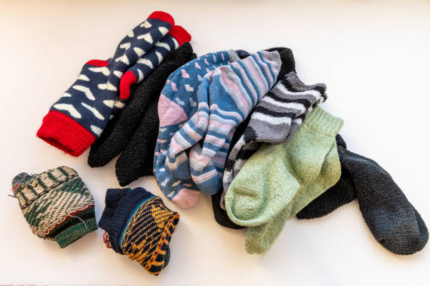 Free Stock Photo of Assorted Colored Socks Hanging on a Wall | Download ...