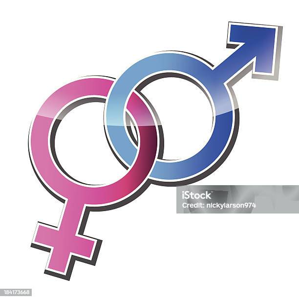 Ilustración De Iconos Macho Y Hembra Y Más Vectores Libres De Derechos