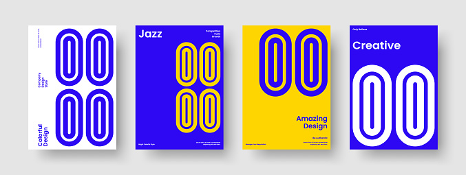 Template Laporan Geometris Desain Flyer Terisolasi Tata Letak Latar