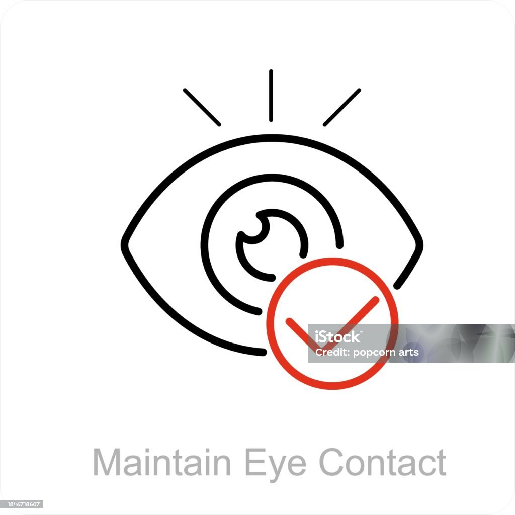 Maintain Eye Contact Stock Illustration Download Image Now Concepts Concepts And Topics