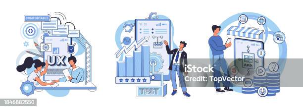 Application Testing Metaphor Vector App Test Testing Ground For New