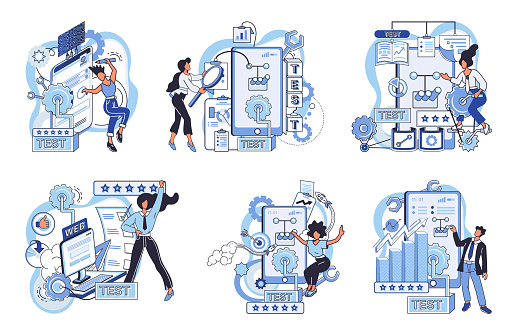 Application Testing Metaphor Vector Software Testing Final Frontier