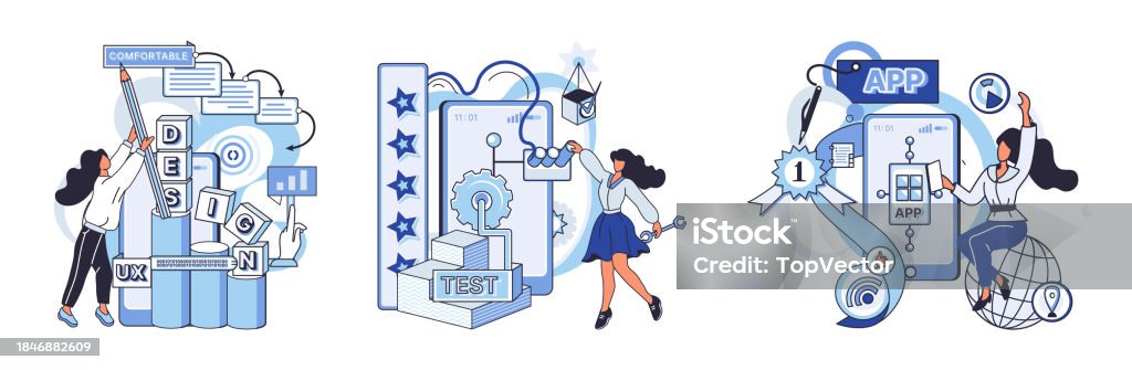 Application Testing Metaphor Vector App Test Challenge Course For Testing Apps Limits Software