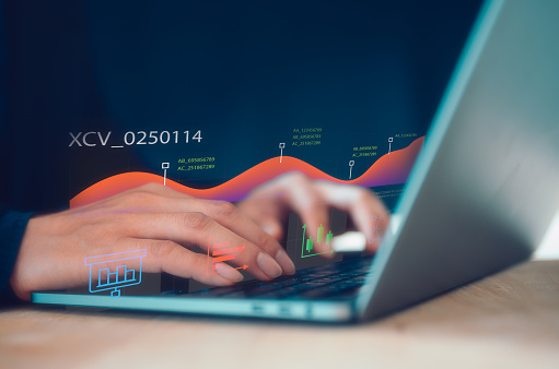Analis Yang Bekerja Dengan Analisis Bisnis Dan Sistem Manajemen Data