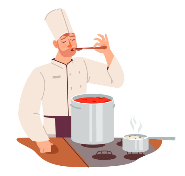 5 000 Chef Tasting Food Stock Illustrations Royalty Free Vector