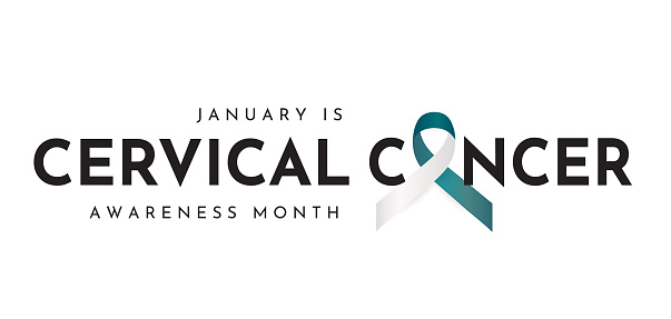 Cervical Cancer Awareness Month Banner Poster Design January Vector