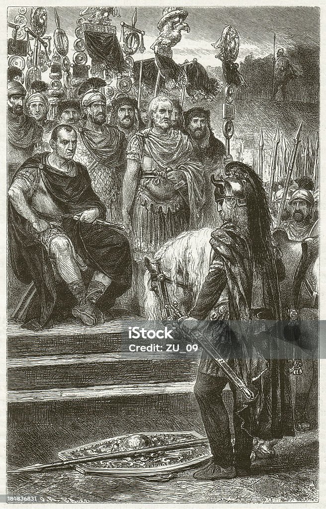 Ariovistus 전에 Caesar 율리우스 카이사르 왕족에 대한 스톡 벡터 아트 및 기타 이미지 율리우스 카이사르