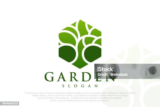 Konsep Ikon Pohon Dari Pohon Bergaya Dengan Daun Ilustrasi Vektor