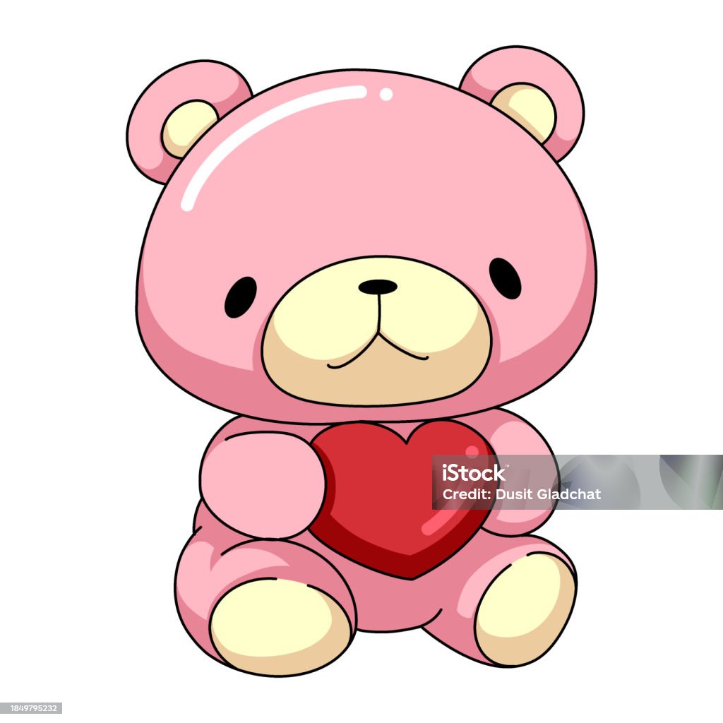 Pink Teddy Bear Stock Illustration Download Image Now Istock