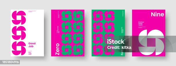 Template Sampul Buku Abstrak Tata Letak Laporan Geometris Desain