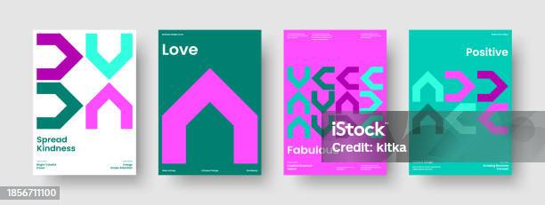 Template Laporan Abstrak Tata Letak Banner Kreatif Desain Latar