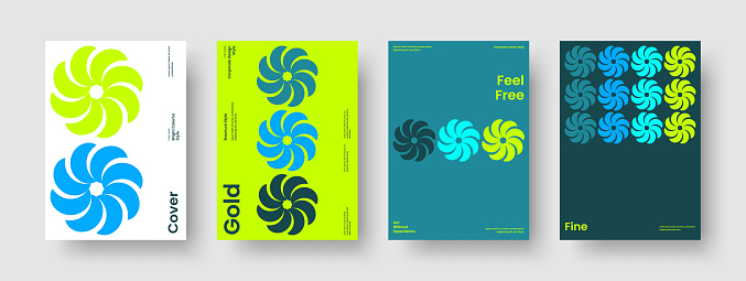 Template Laporan Modern Tata Letak Sampul Buku Yang Terisolasi Desain