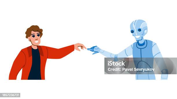 Future Human Computer Interaction Vector Stock Illustration Download
