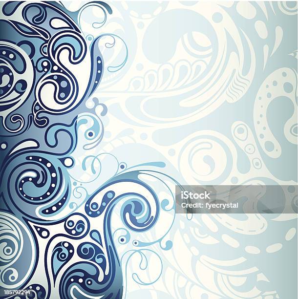 Abstract Blue Curve Background向量圖形及更多式樣圖片 式樣 抽象 捲起 物體描述 Istock