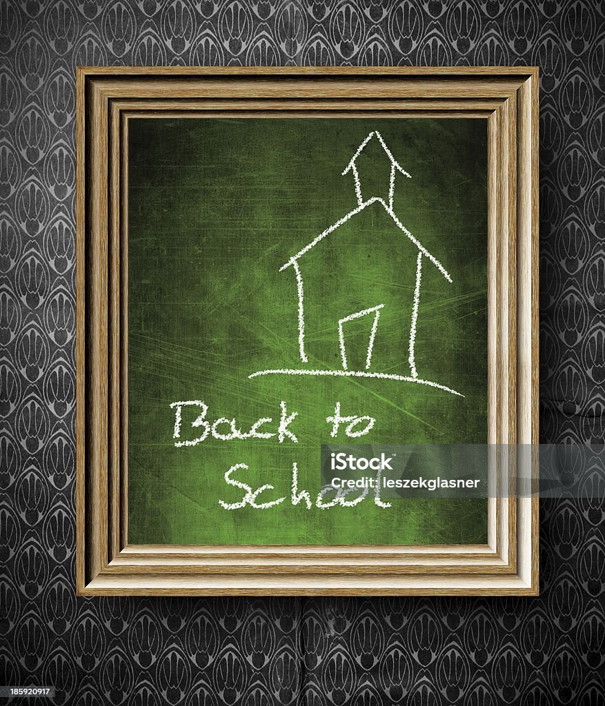 Back To School 칠판 올드 압살했다 프페임 교습에 대한 스톡 사진 및 기타 이미지 교습 낙서 드로잉 대학교