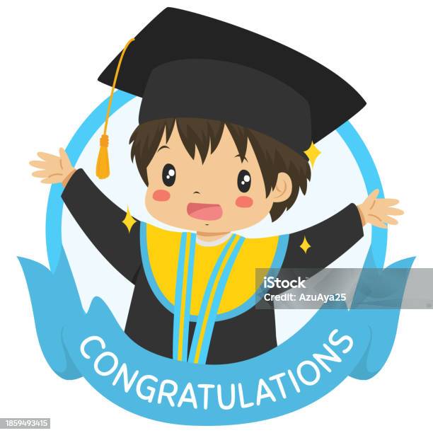 Ilustración de Feliz Estudiante De Posgrado En Vector De Carácter De ... Ilustración de Feliz Estudiante De Posgrado En Vector De Carácter De ...