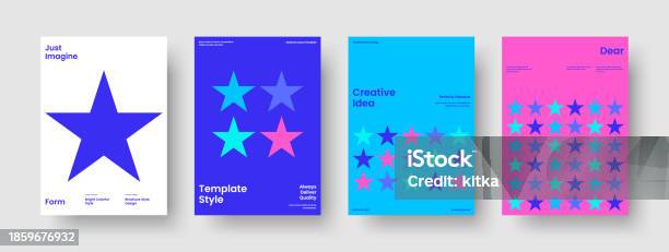 Tata Letak Laporan Terisolasi Template Banner Geometris Desain Brosur