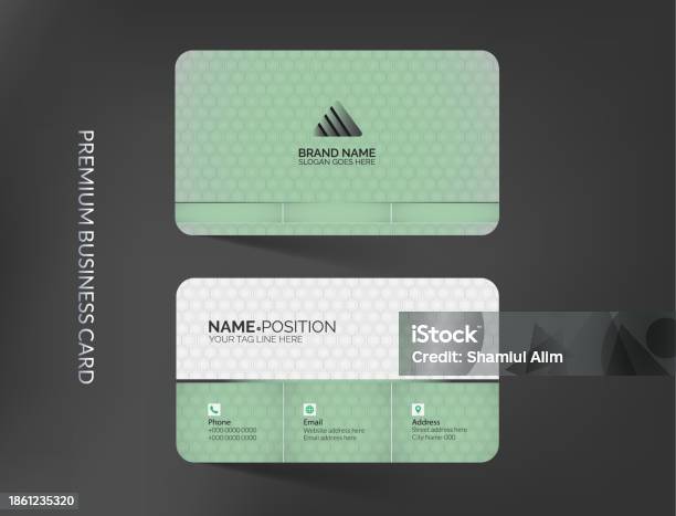 Desain Template Kartu Bisnis Perusahaan Modern Yang Elegan Tata Letak