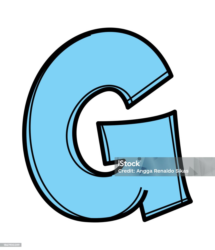 Ilustración De Caricatura De La Letra G Y Más Vectores Libres De Derechos De Alegre Alegre