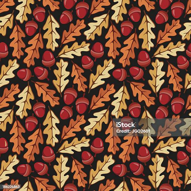 Acorns 참나무 잎 연속무늬 0명에 대한 스톡 벡터 아트 및 기타 이미지 0명 10월 가을 Istock
