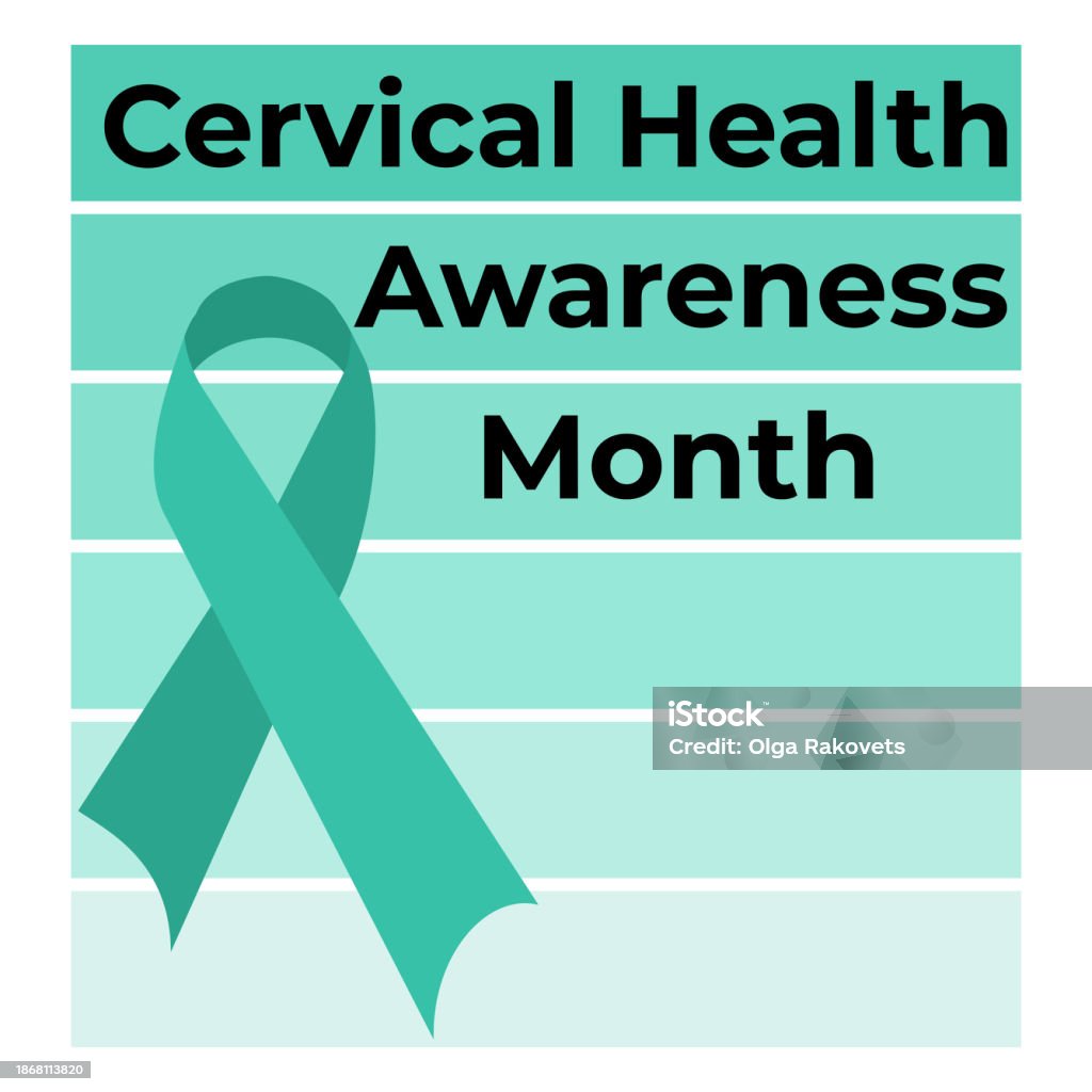 Cervical Health Awareness Month Health Themed Poster Or Banner Stock