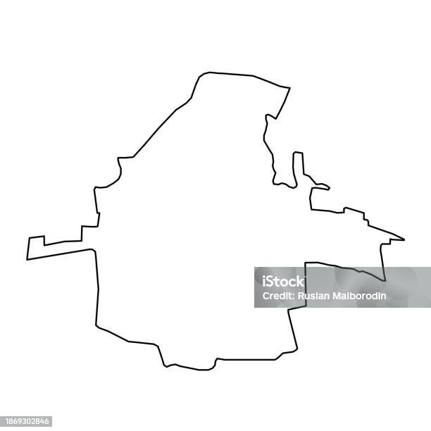 Plan De La Ville De Bichkek Division Administrative Du Kirghizistan