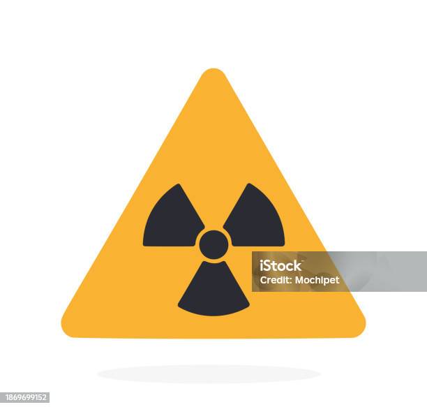 Simbol Bahaya Radiasi Pengion Ilustrasi Vektor Simbol Energik Nuklir
