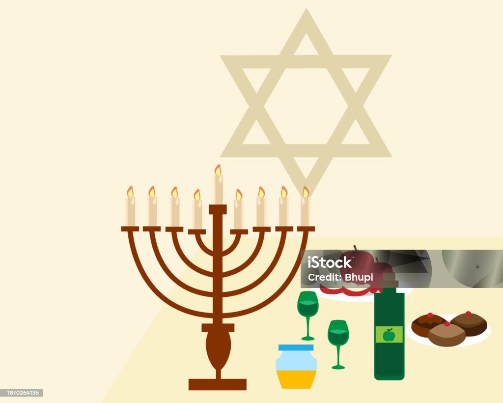 Yom Kippur Primary Holy Day In Judaism Stock Illustration Download