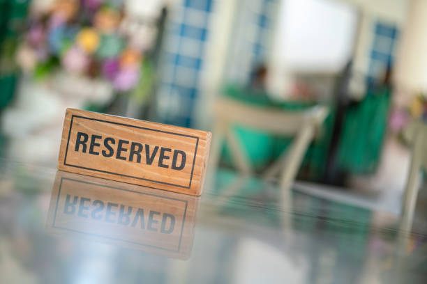 Free Stock Photo of Close up of a Reserved sign on the table | Download ...