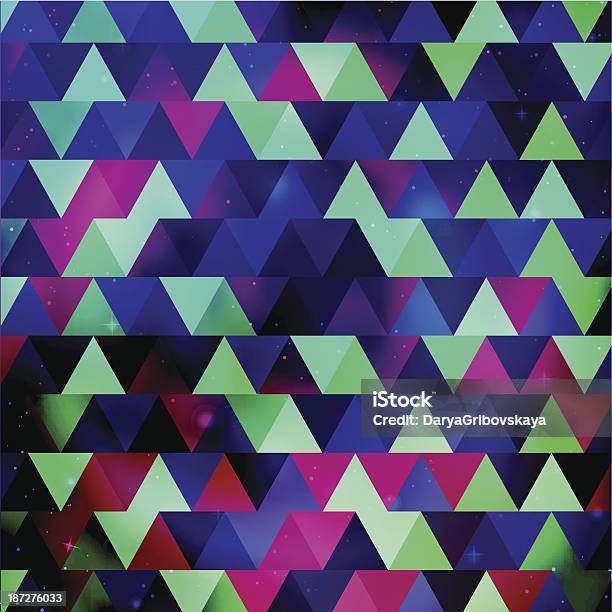 Triangle Background With Galaxy Texture向量圖形及更多外太空圖片 外太空 夜晚 天文學 Istock